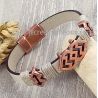 Kit tutoriel bracelet cuir mastic cuivre et chanvre style boho